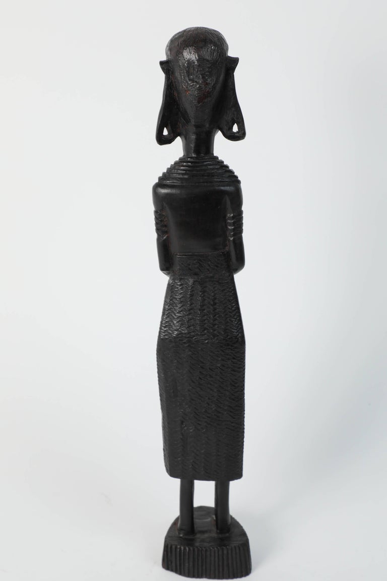 Decorative Hand-Carved African Set of Four Statues from Kenya at 1stDibs