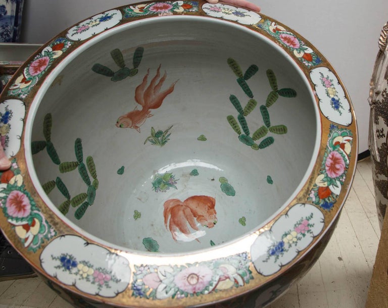 Pair of Chinese Porcelain Fish Bowls at 1stDibs