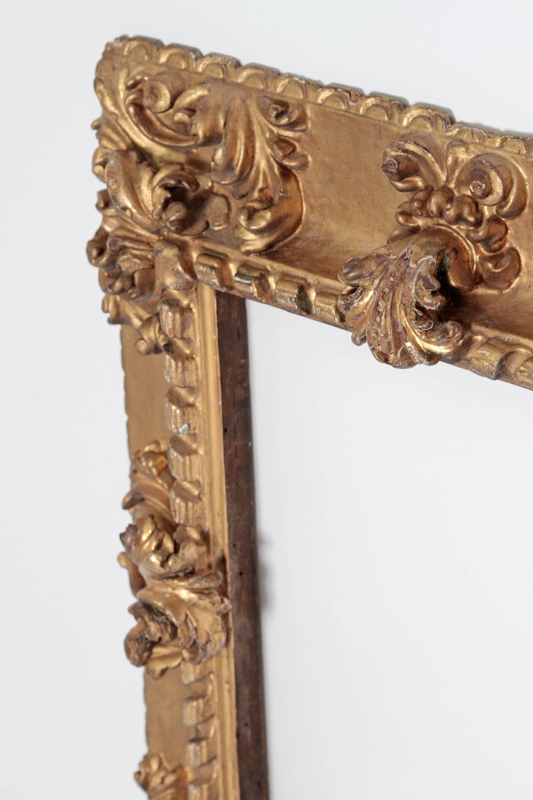 Rare 17th Century Giltwood Italian Picture Frame at 1stDibs