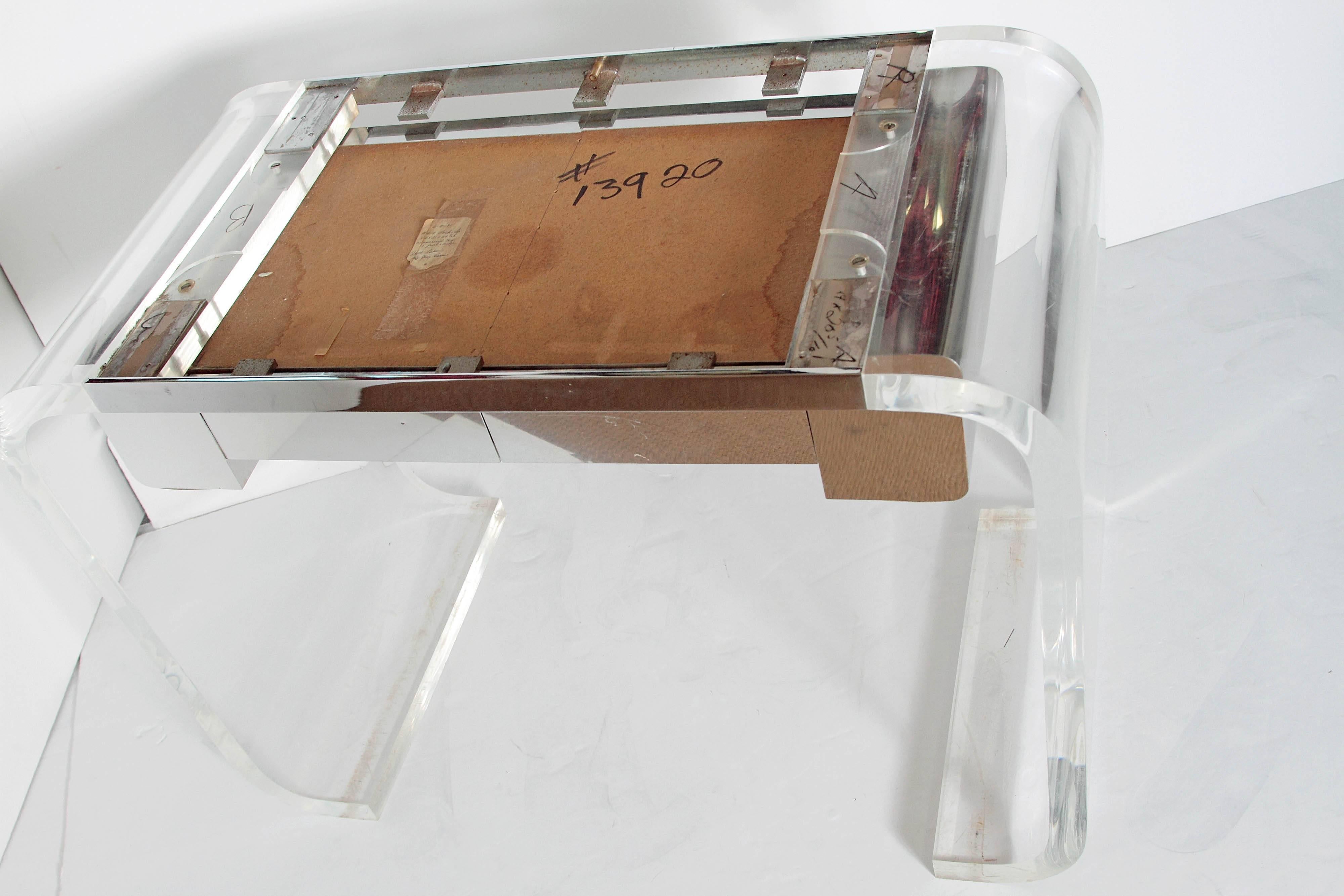 Custom Lion in Frost Dressing Table or Small Desk at 1stDibs