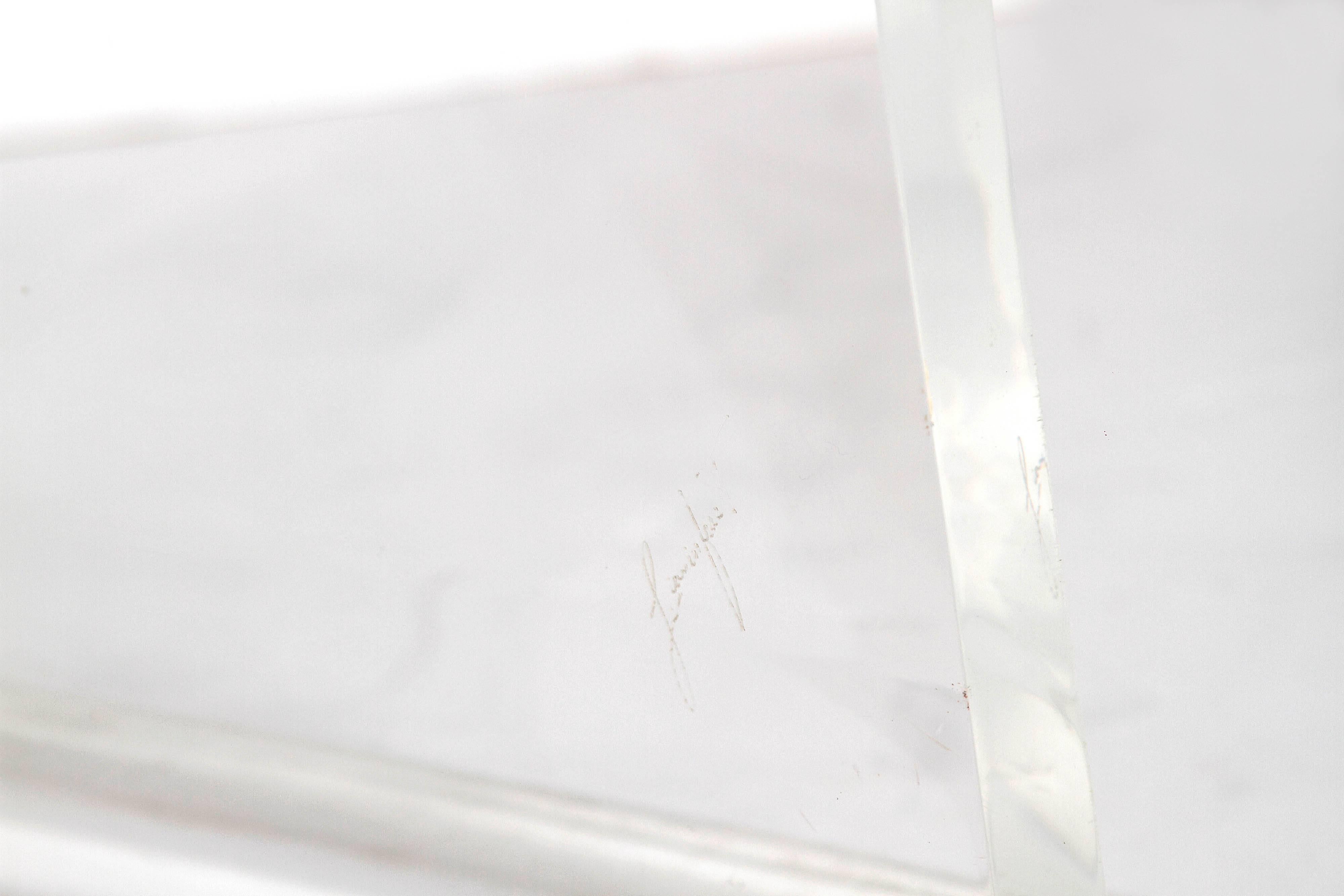 Custom Lion in Frost Dressing Table or Small Desk at 1stDibs