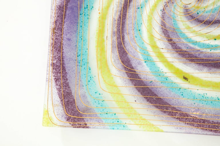 Rare Large Higgins Glass Plate at 1stDibs