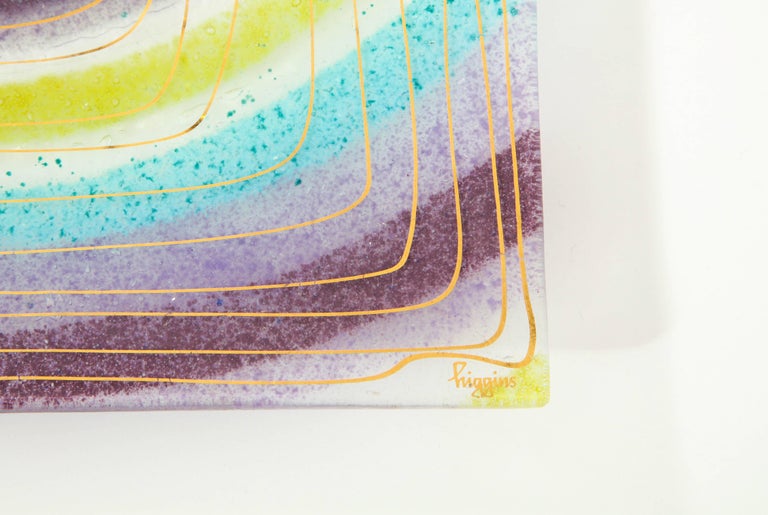 Rare Large Higgins Glass Plate at 1stDibs