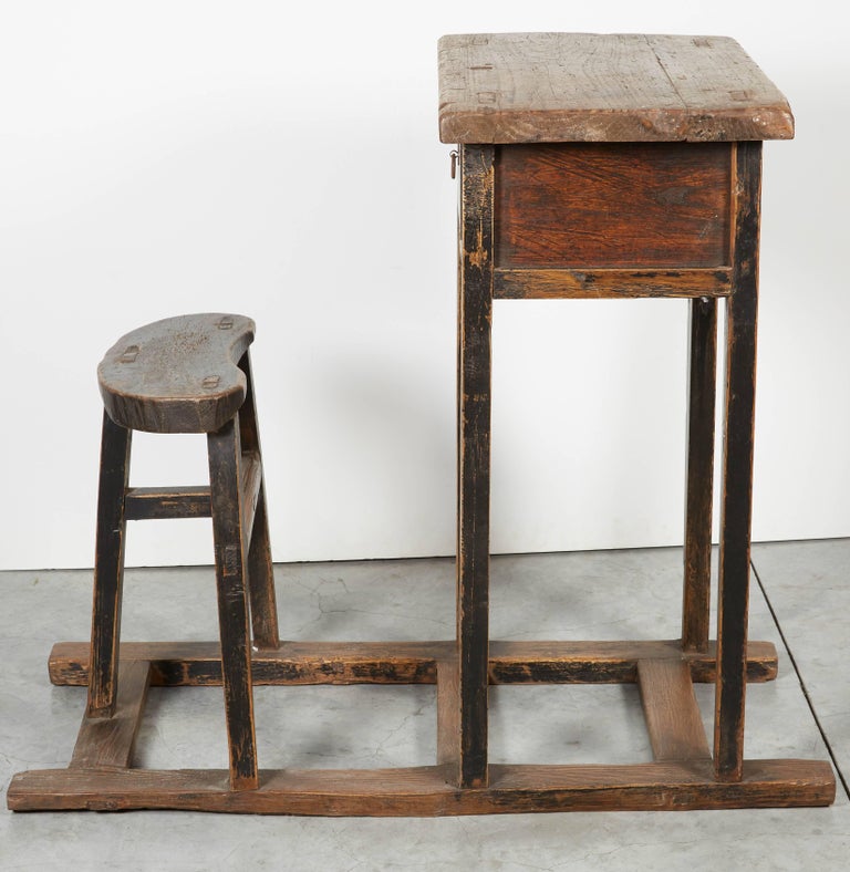 Antique Chinese School Desk For Sale at 1stDibs