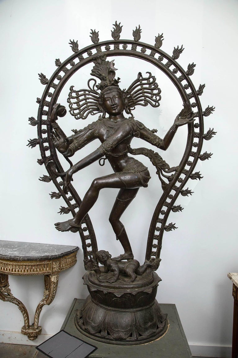 20th Century Decorative Bronze Figure of the Dancing Shiva at 1stDibs