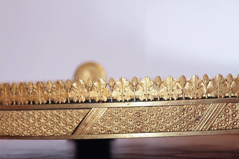 Period Empire Gilt Bronze Rare Mirrored Plateau at 1stDibs