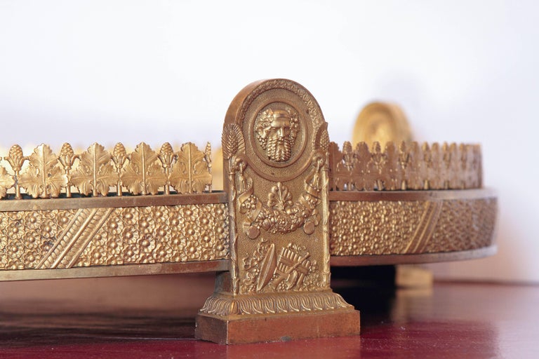 Period Empire Gilt Bronze Rare Mirrored Plateau at 1stDibs