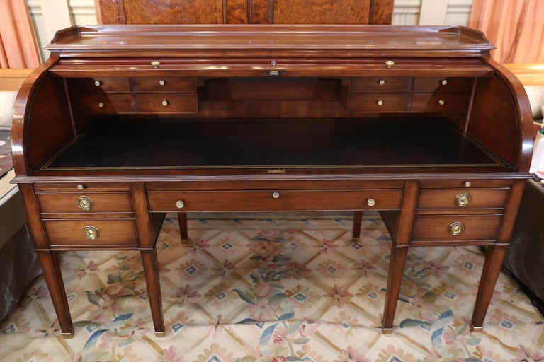 Custom-Made Smith and Watson Executive Hepplewhite-Style Mahogany Roll ...