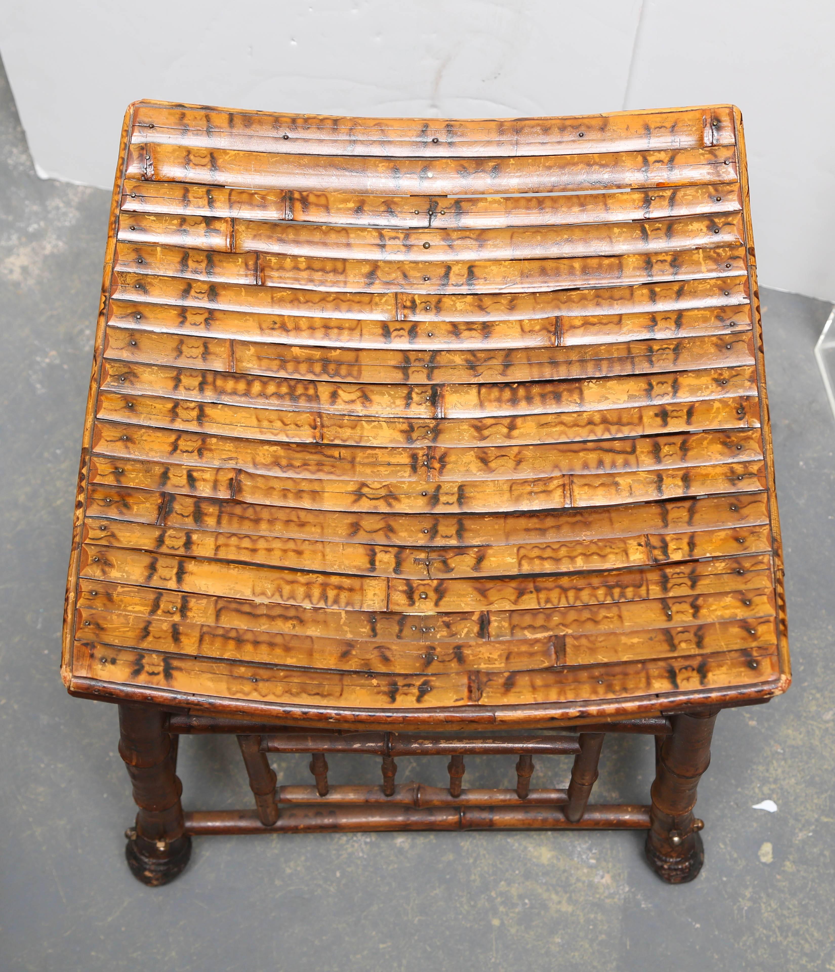 19th Century Bamboo "Thebes" Bench at 1stDibs