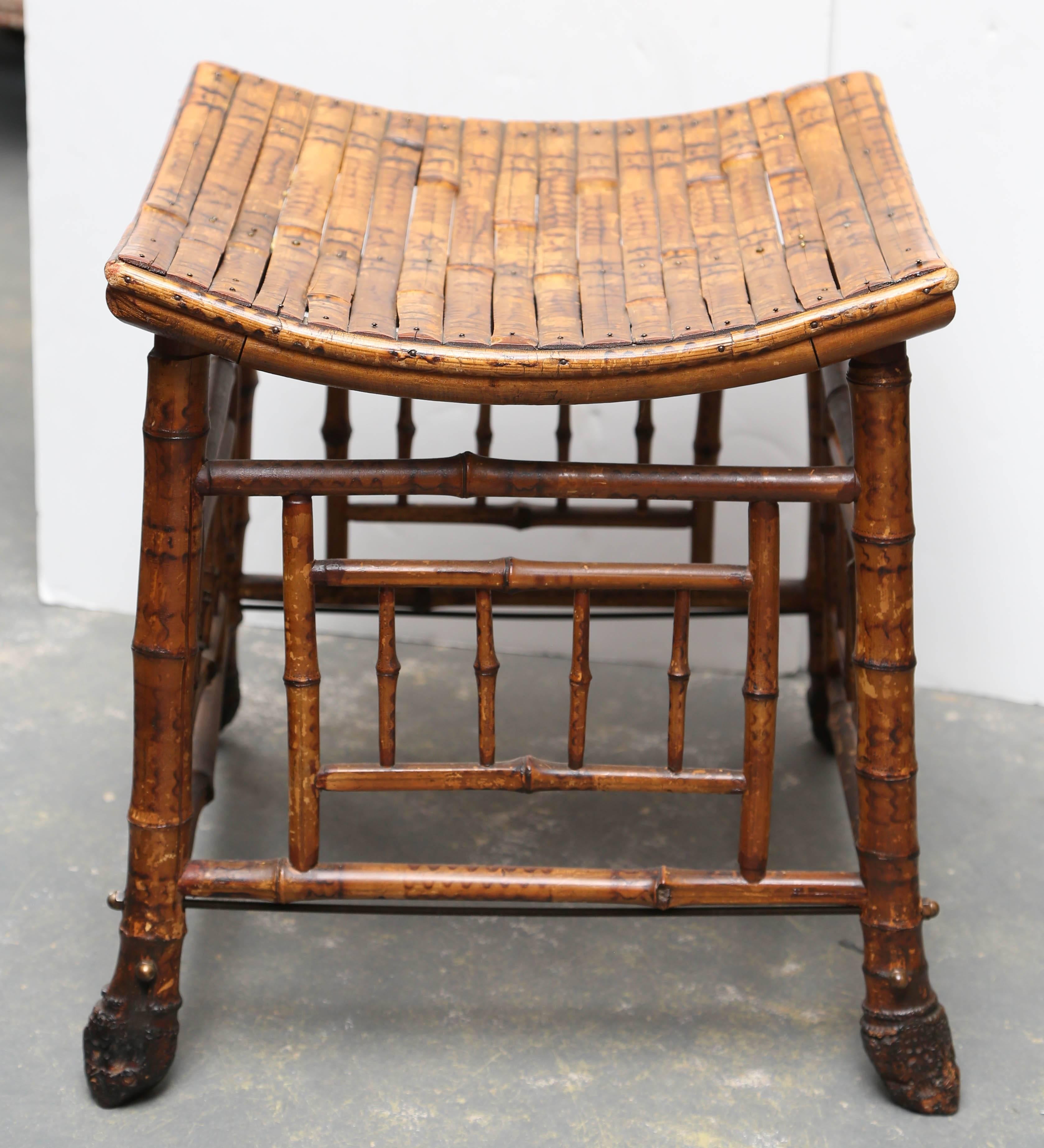 19th Century Bamboo "Thebes" Bench at 1stDibs