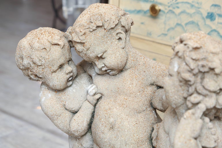 Late 19th Century French Frolicking Putti Statue at 1stDibs