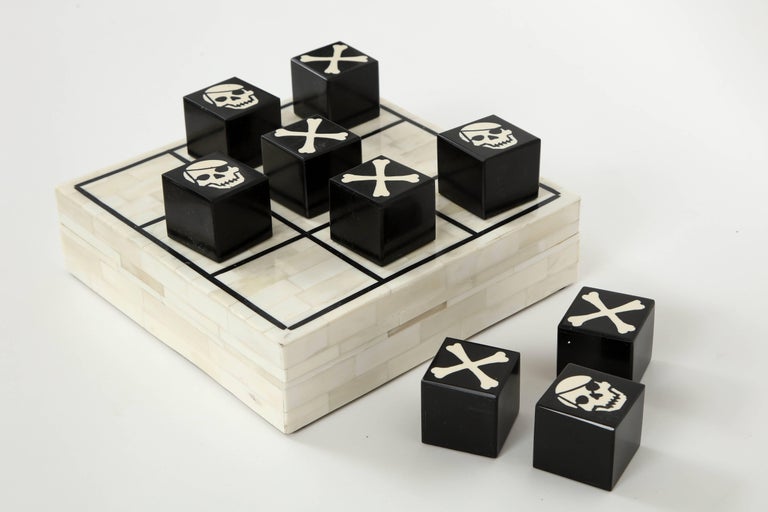 Bone Inlay Tic Tac Toe Game at 1stDibs