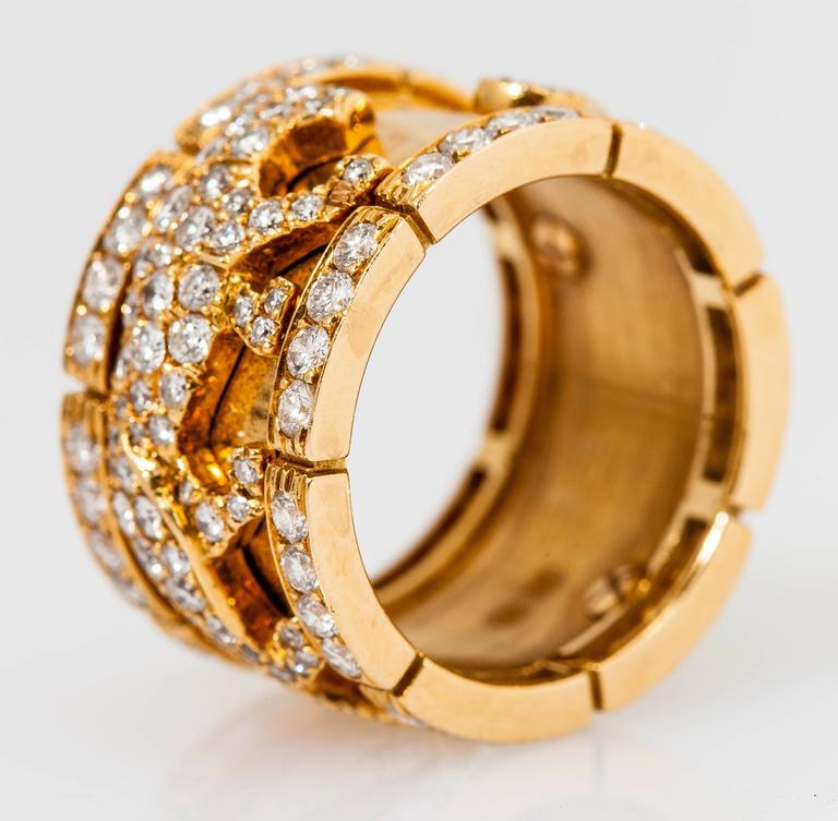 Cartier Diamond Gold Walking Panther Ring at 1stDibs | panther rings ...