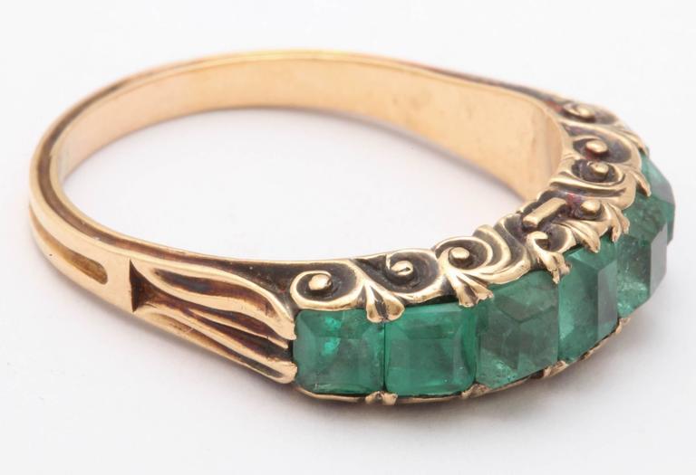 Georgian Table Cut Emerald Ring at 1stDibs