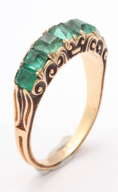 Georgian Table Cut Emerald Ring at 1stDibs