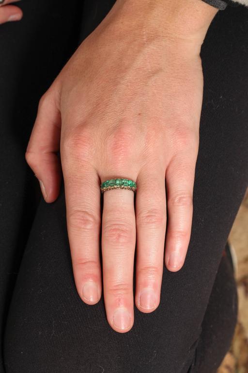 Georgian Table Cut Emerald Ring at 1stDibs