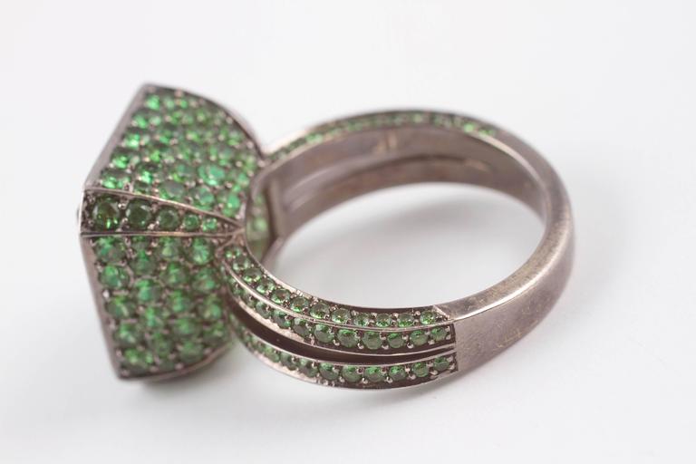 Solange Tsavorite Gold Ring at 1stDibs