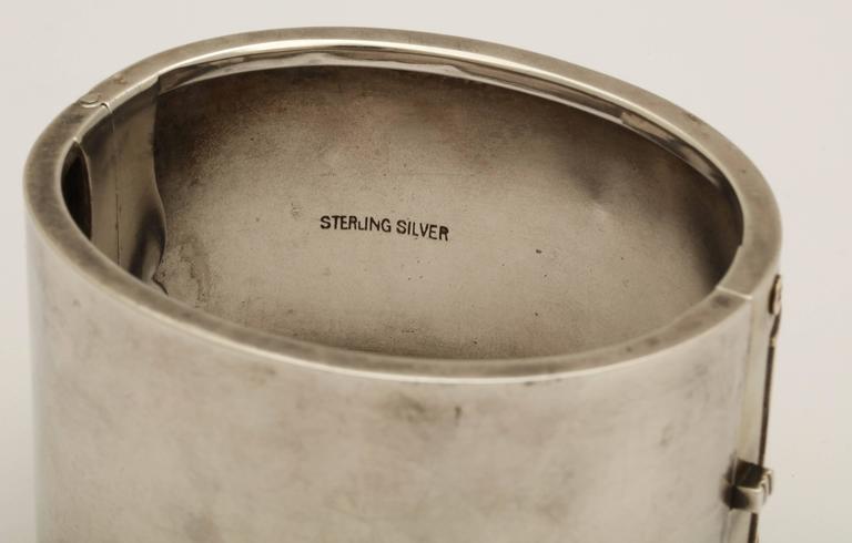 Japanese Silver Two Color Gold Aesthetic Bangle Bracelet at 1stDibs ...