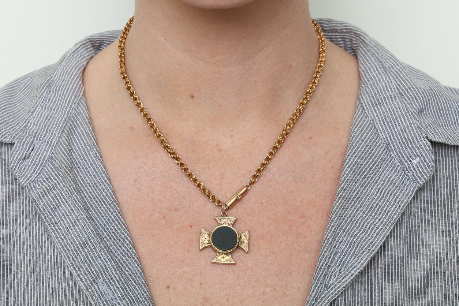 Victorian Maltese Cross Locket at 1stdibs