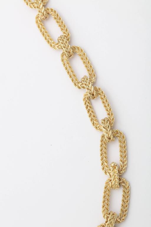Gold Bar and Rope Chain Necklace of Variable Length at 1stDibs ...