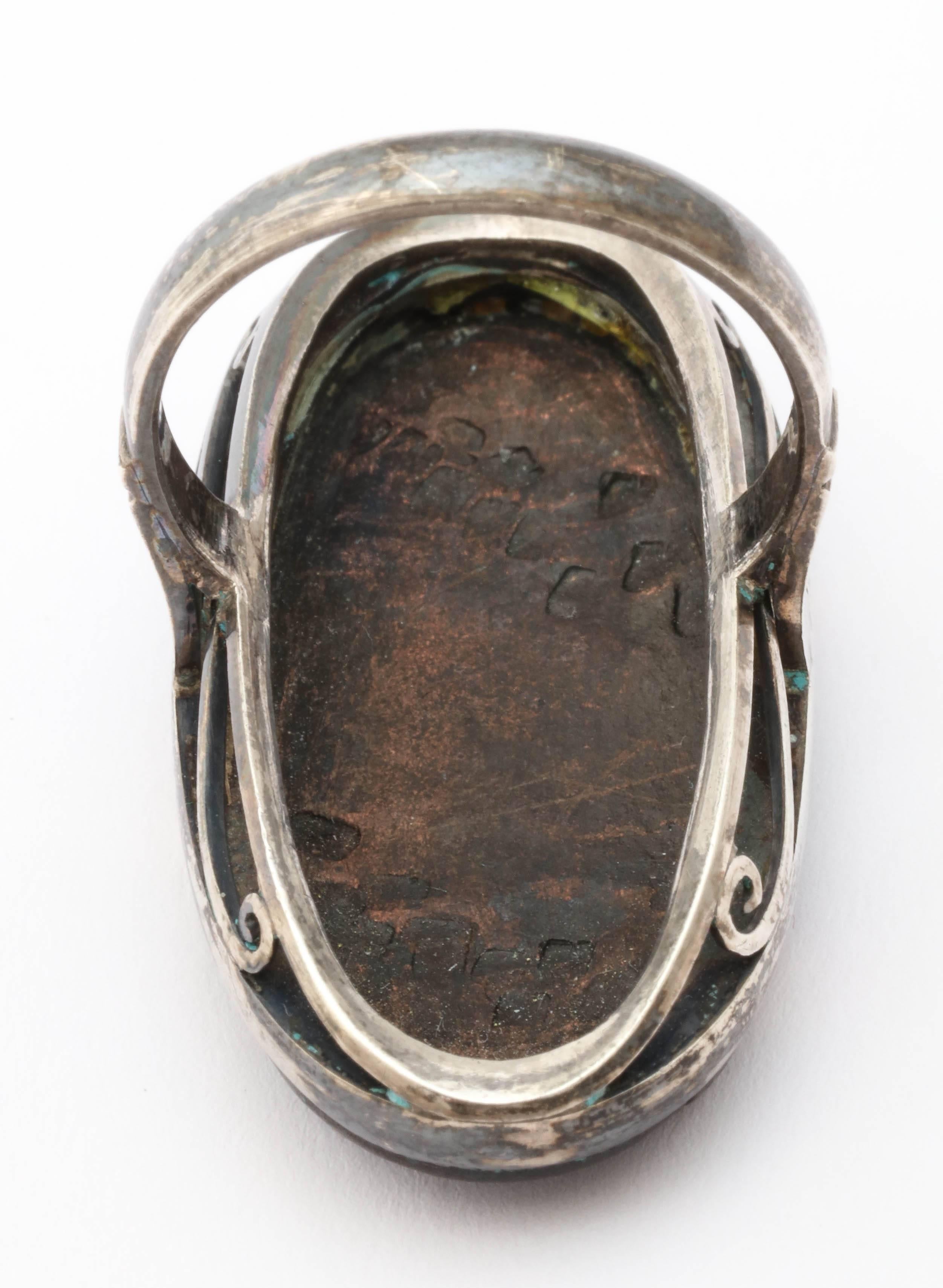 Victorian Japanese is Shakudo Ringed at 1stDibs | japanese shakudo jewelry