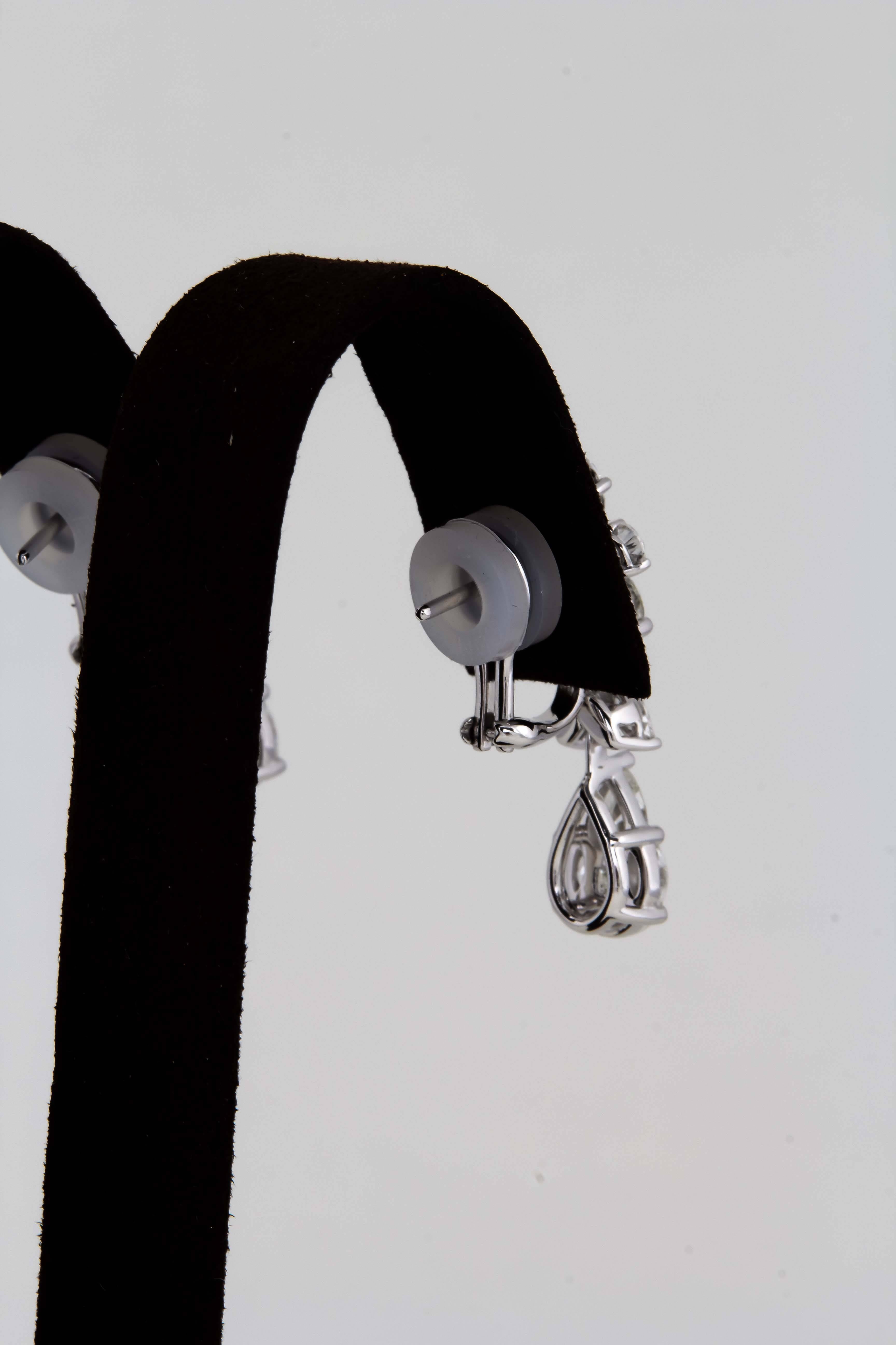 Classic Diamond Drop Earrings at 1stDibs