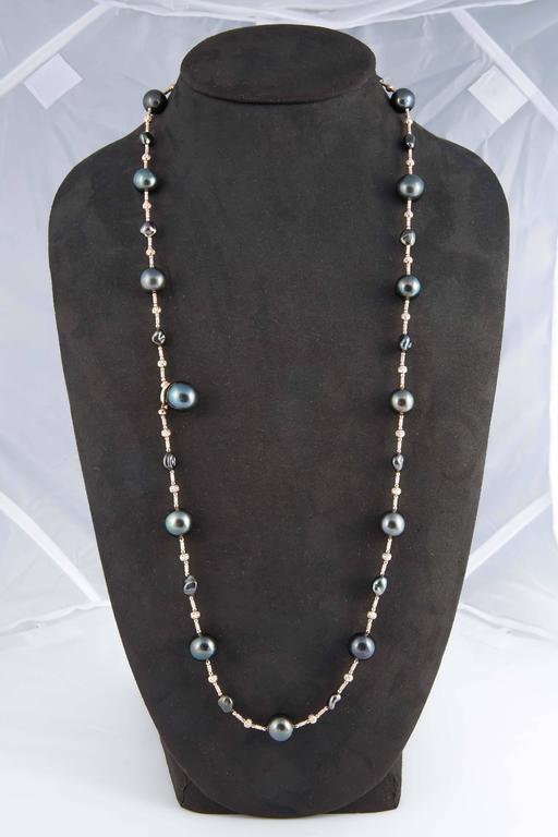 Rose Gold Multi-Styled Opera Necklace For Sale at 1stDibs