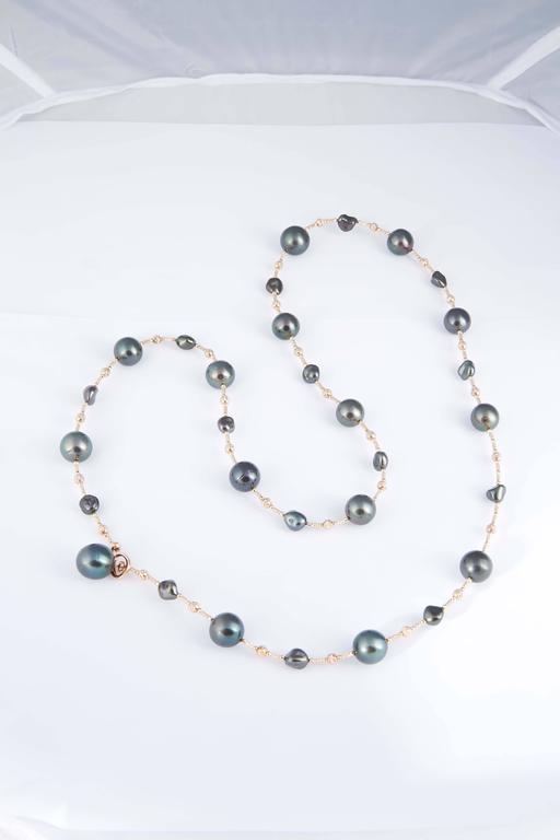 Rose Gold Multi-Styled Opera Necklace For Sale at 1stDibs