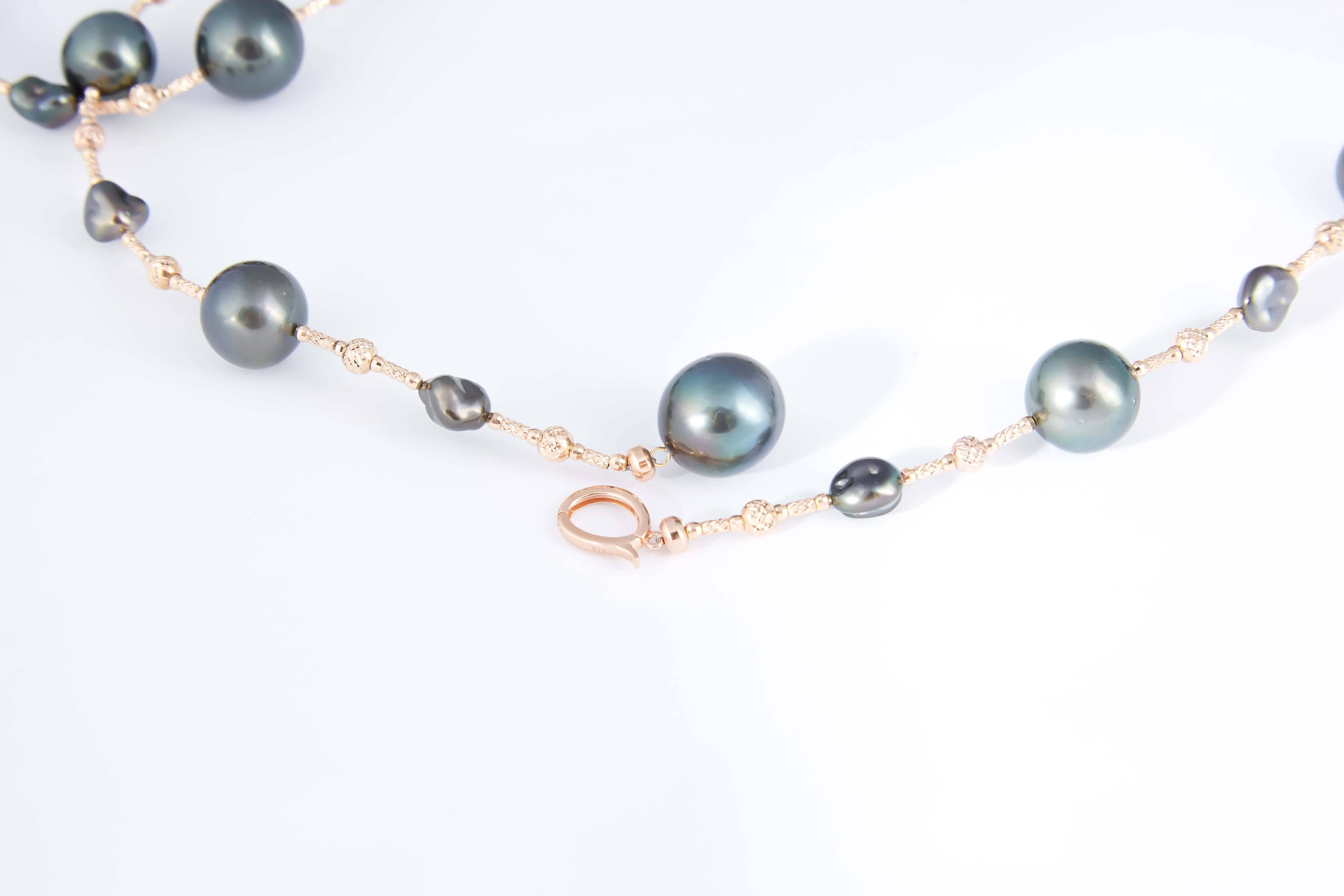 Rose Gold Multi-Styled Opera Necklace For Sale at 1stDibs