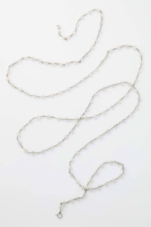 Gold and Diamond Bead Chain at 1stDibs