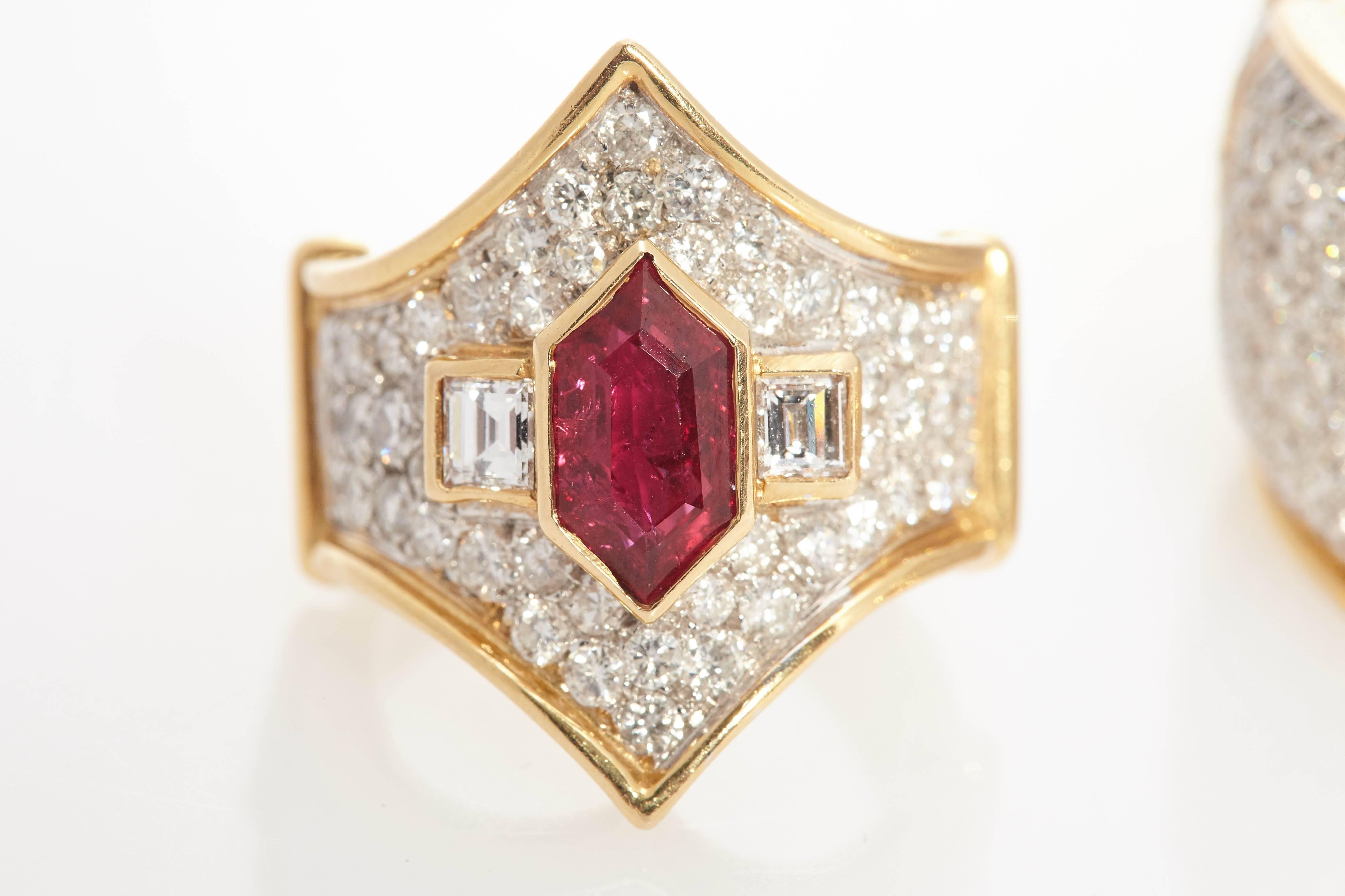 Ruby and Diamond Set For Sale at 1stDibs