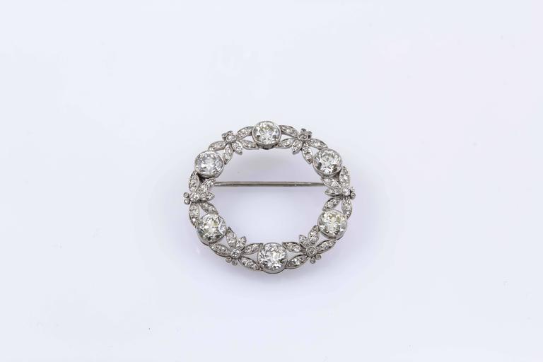 Tiffany and Co. Diamond Platinum Pin at 1stDibs