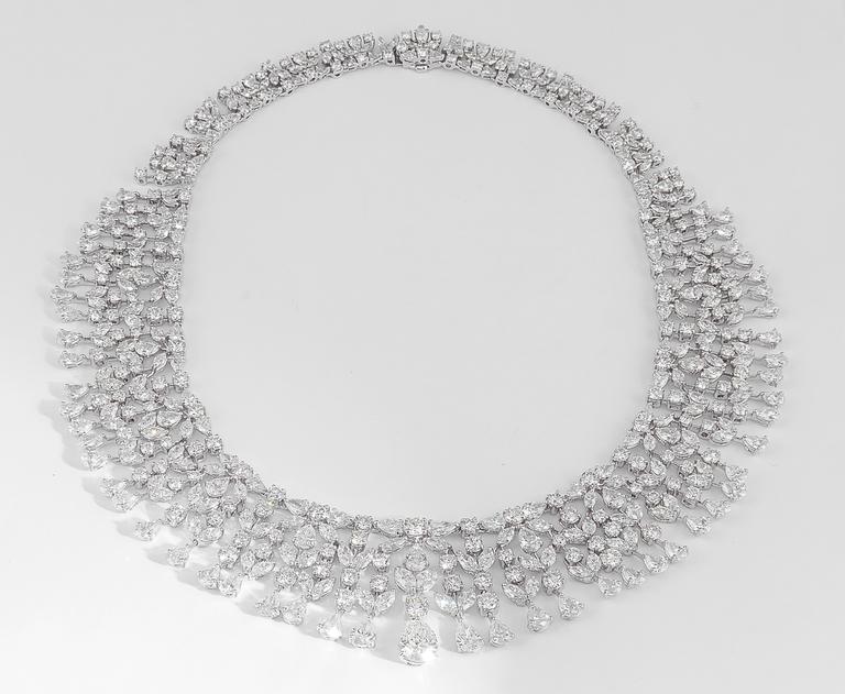 Magnificent Multi Shape Diamond Necklace For Sale at 1stDibs | multi ...