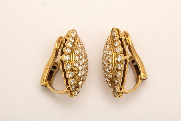 Dramatic Diamond Gold Earrings For Sale (Free Shipping) at 1stDibs ...