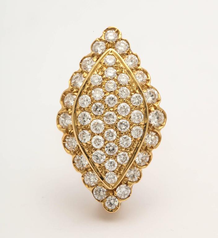 Dramatic Diamond Gold Earrings For Sale (Free Shipping) at 1stDibs ...