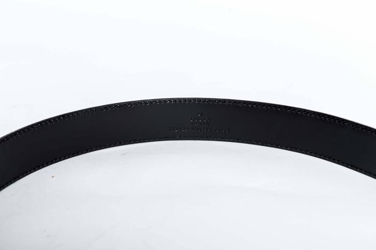 Gucci Lizard Belt with Gold Metal and Stainless Logo Clasp at 1stDibs ...