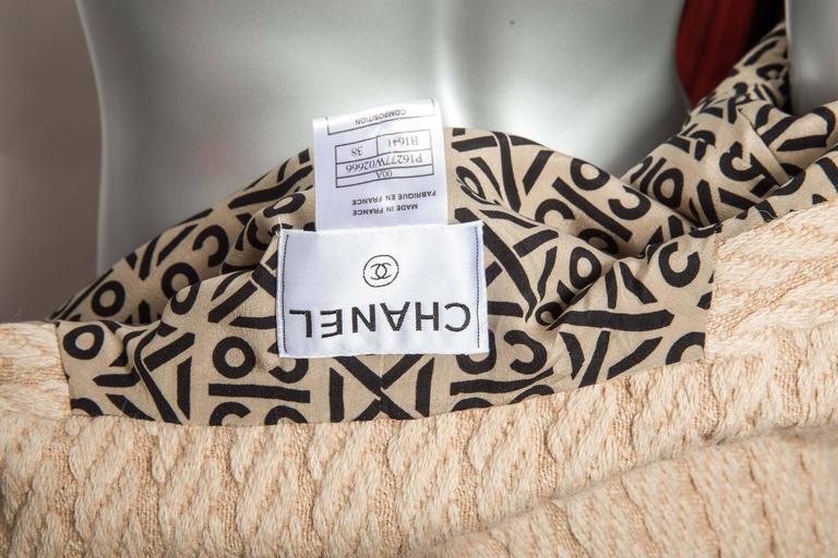 Chanel Haute Couture Wool Coat With Silk Logo Lining at 1stDibs