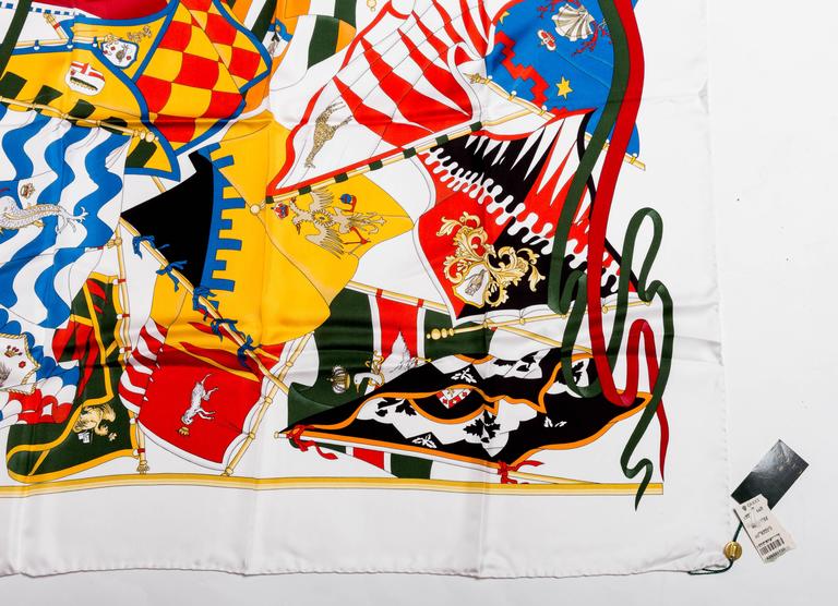Vintage Silk Banners Gucci Scarf at 1stDibs