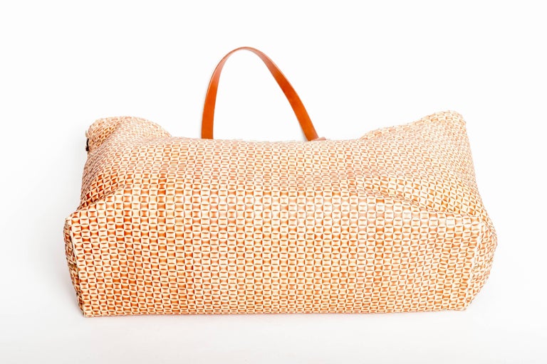 Henry Cuir Woven Leather Tote at 1stDibs | henry cuir handbags