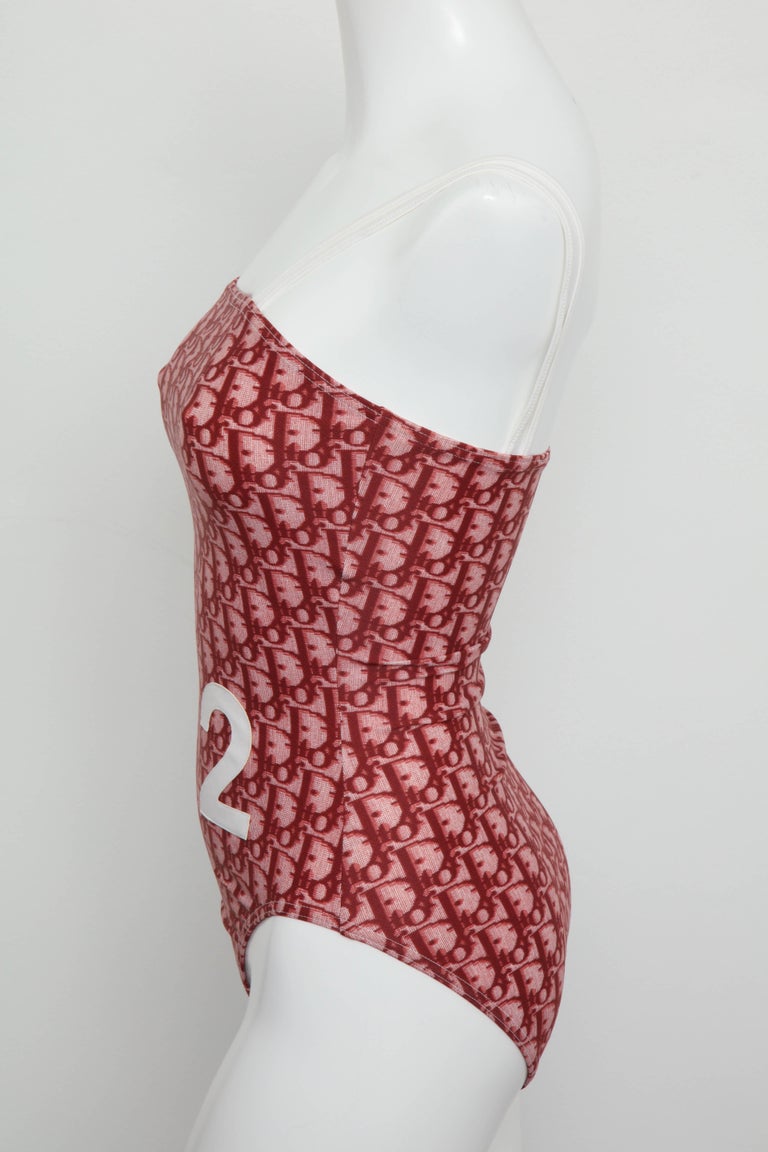 John Galliano for Christian Dior Iconic Logo Swimsuit at 1stDibs | dior ...