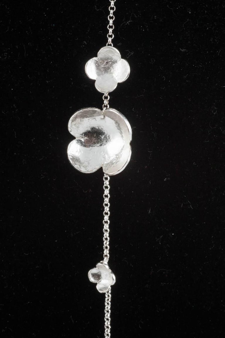 Daisy torque with long pendant necklace, Delphine Nardin, France, 1990s ...