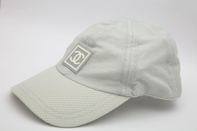 Chanel Sport Rare Gray Cap with CC Logo For Sale at 1stDibs | chanel ...