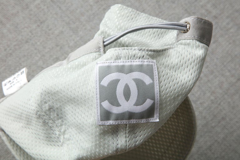Chanel Sport Rare Gray Cap with CC Logo For Sale at 1stDibs | chanel ...