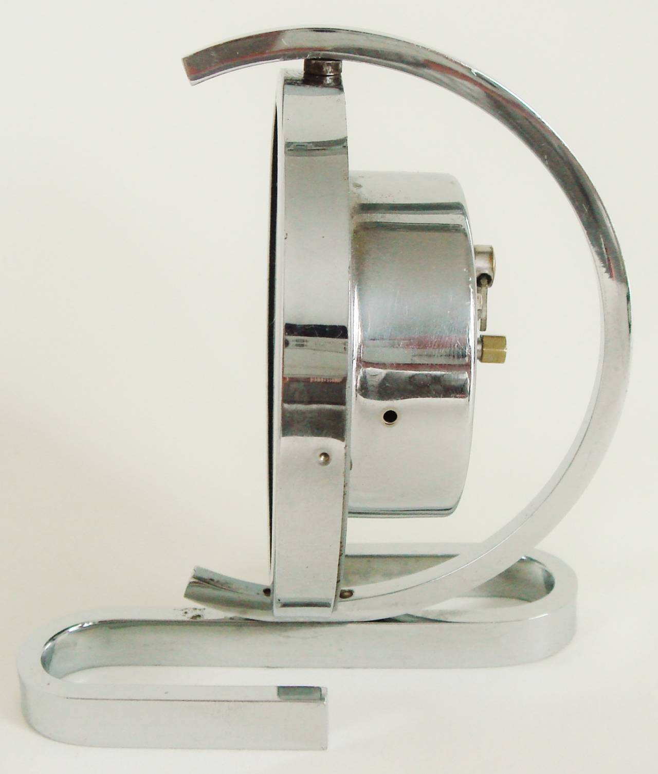 Stylish American Art Deco and Machine Age Chrome Mechanical Swivel Desk ...