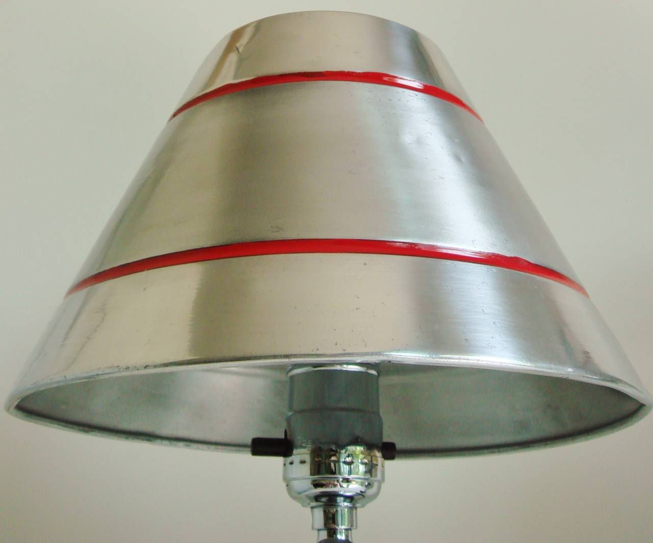 Pair of Canadian Art Deco or Machine Age Aluminium Saturn Lamps by C.F ...