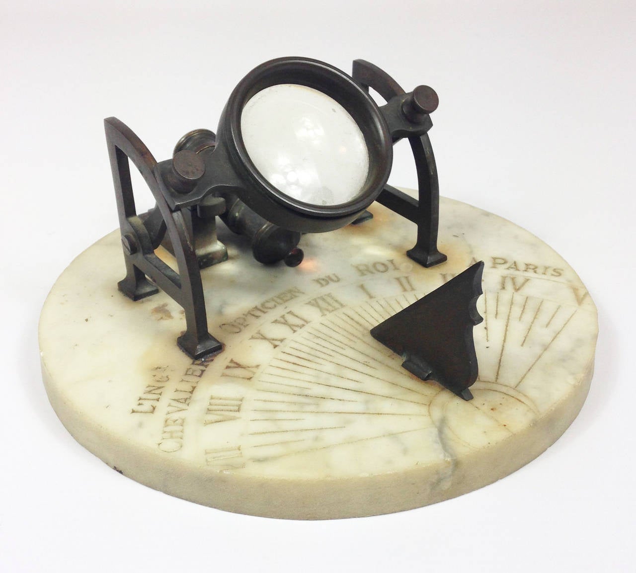 French Bronze and Marble Noon Cannon Sundial For Sale at 1stDibs | noon ...