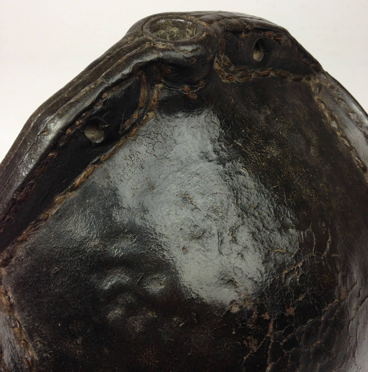 Late 17th / Early 18th Century English Leather Costrel at 1stDibs