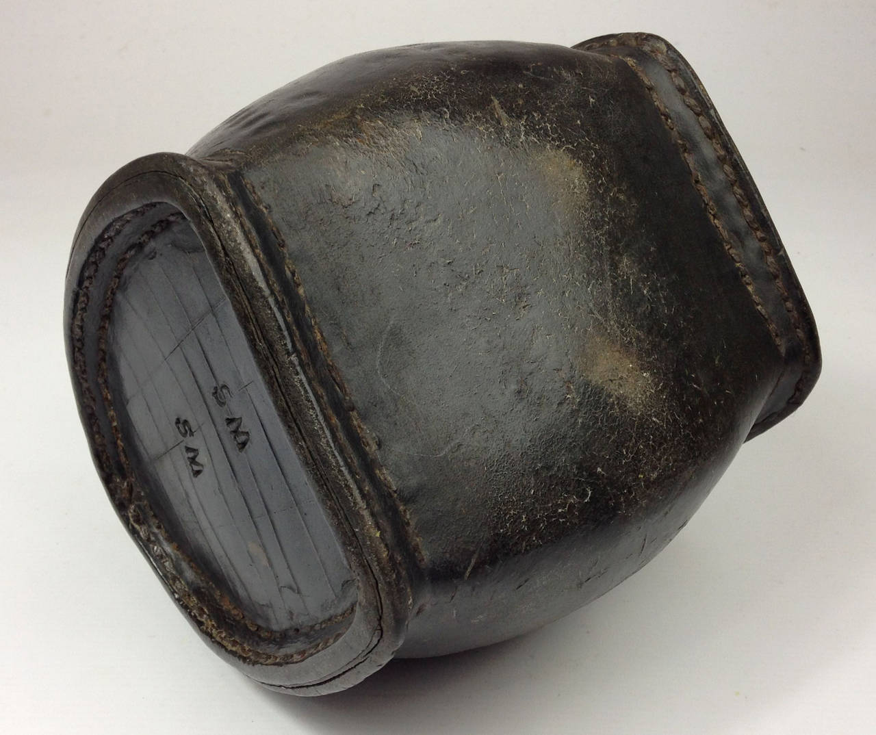 Late 17th / Early 18th Century English Leather Costrel at 1stDibs