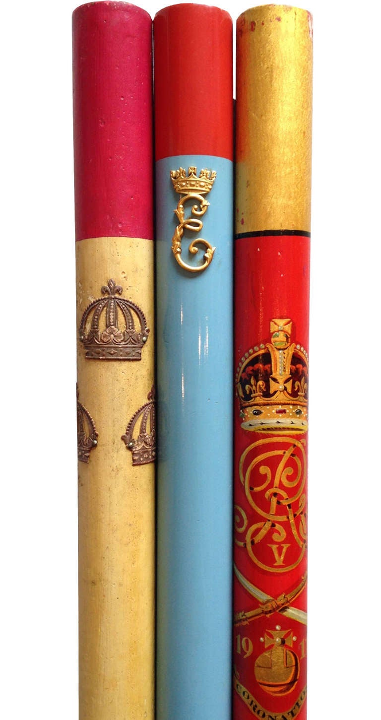 Rare Collection of Three Steward's Coronation Batons at 1stDibs