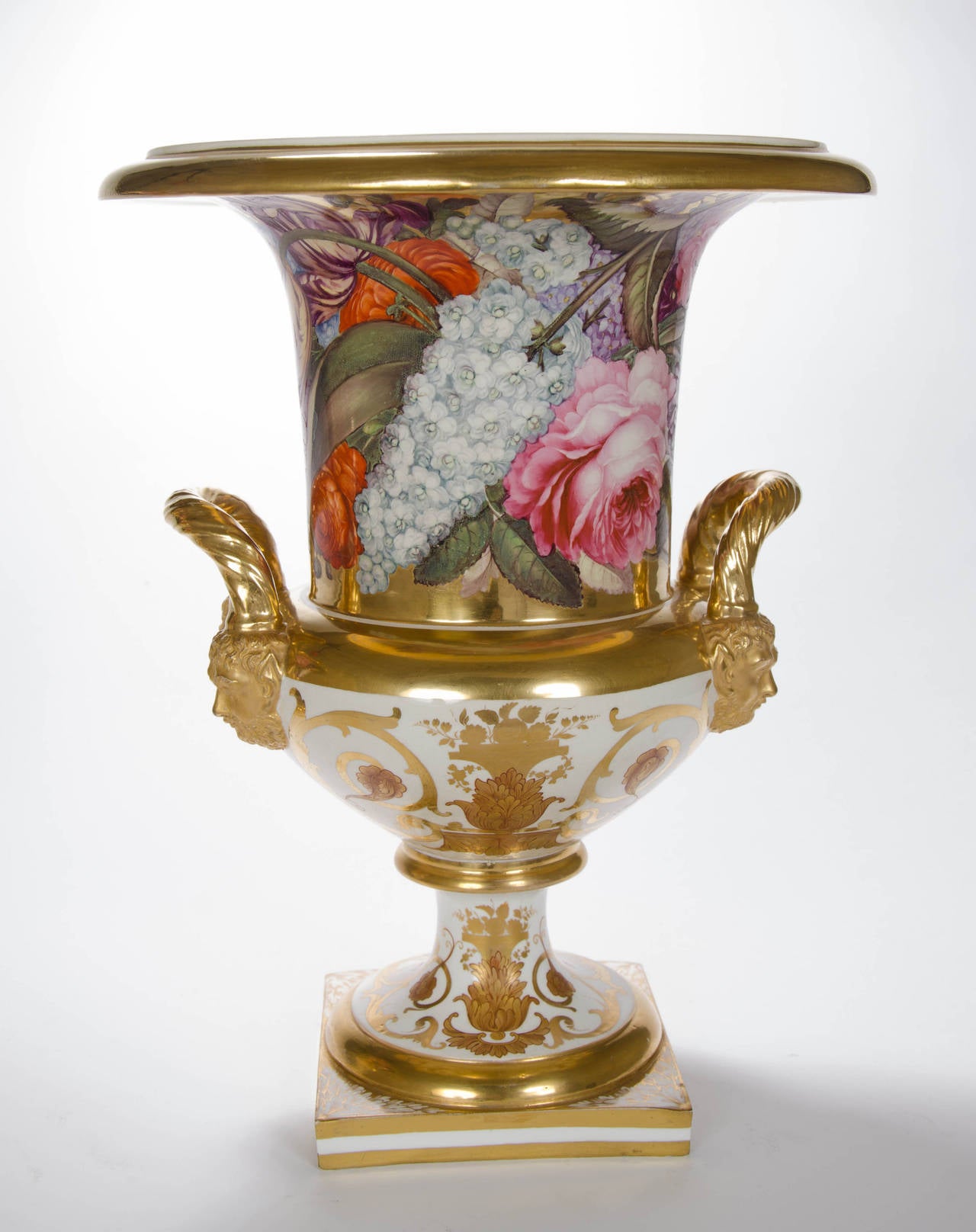 Very Fine Pair of Derby Porcelain Vases, English, circa 1810 For Sale ...